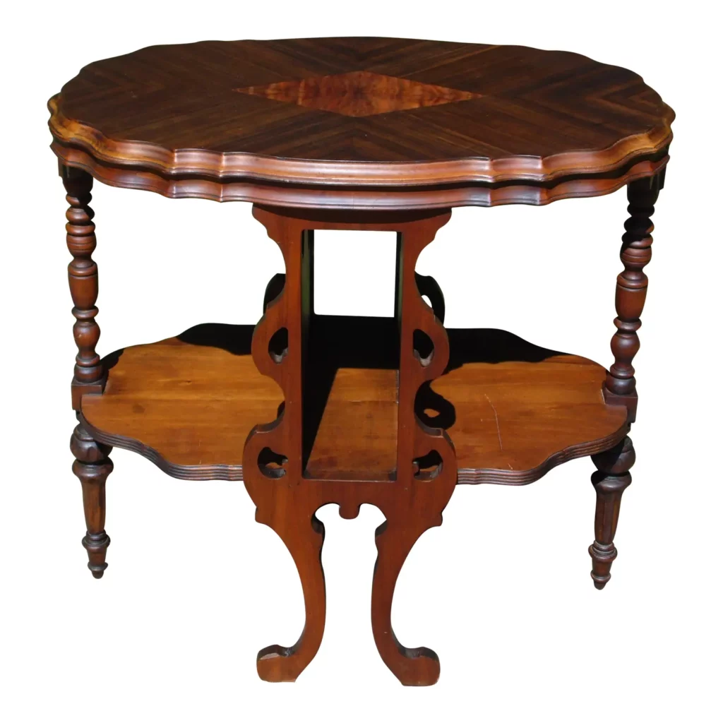 Vintage Art Deco Art Nouveau Walnut Occasional Table Entry Stand ...