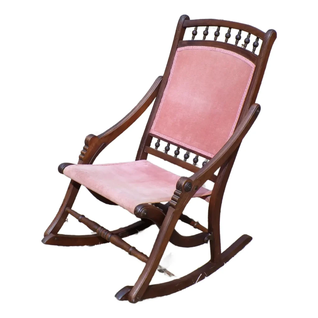 Antique Victorian Eastlake Campaign Folding Rocking Chair Rocker c.1880 ...